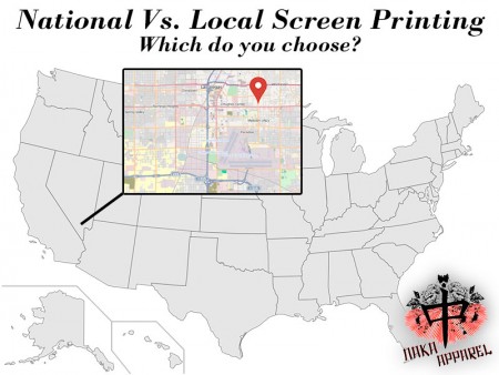 Should you choose a national or local screen printer